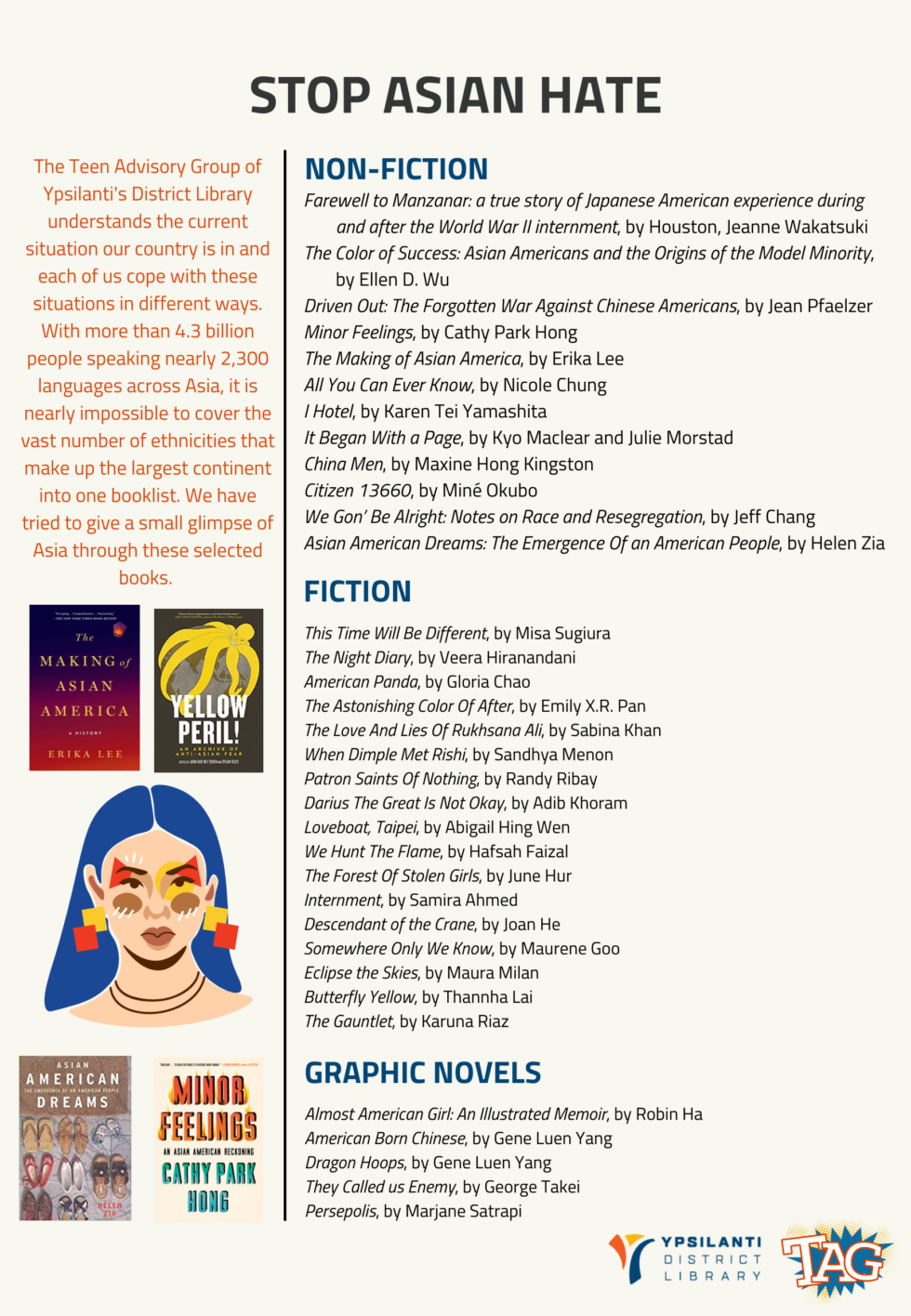 TAG speaks out against racism - Ypsilanti District Library